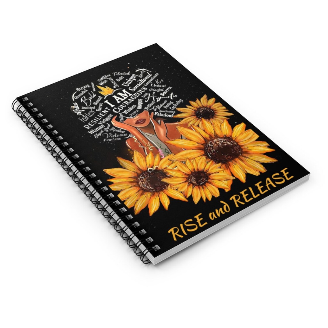 Sunflower Journal Rise and Release Notebook I Am Journal Dream | Etsy