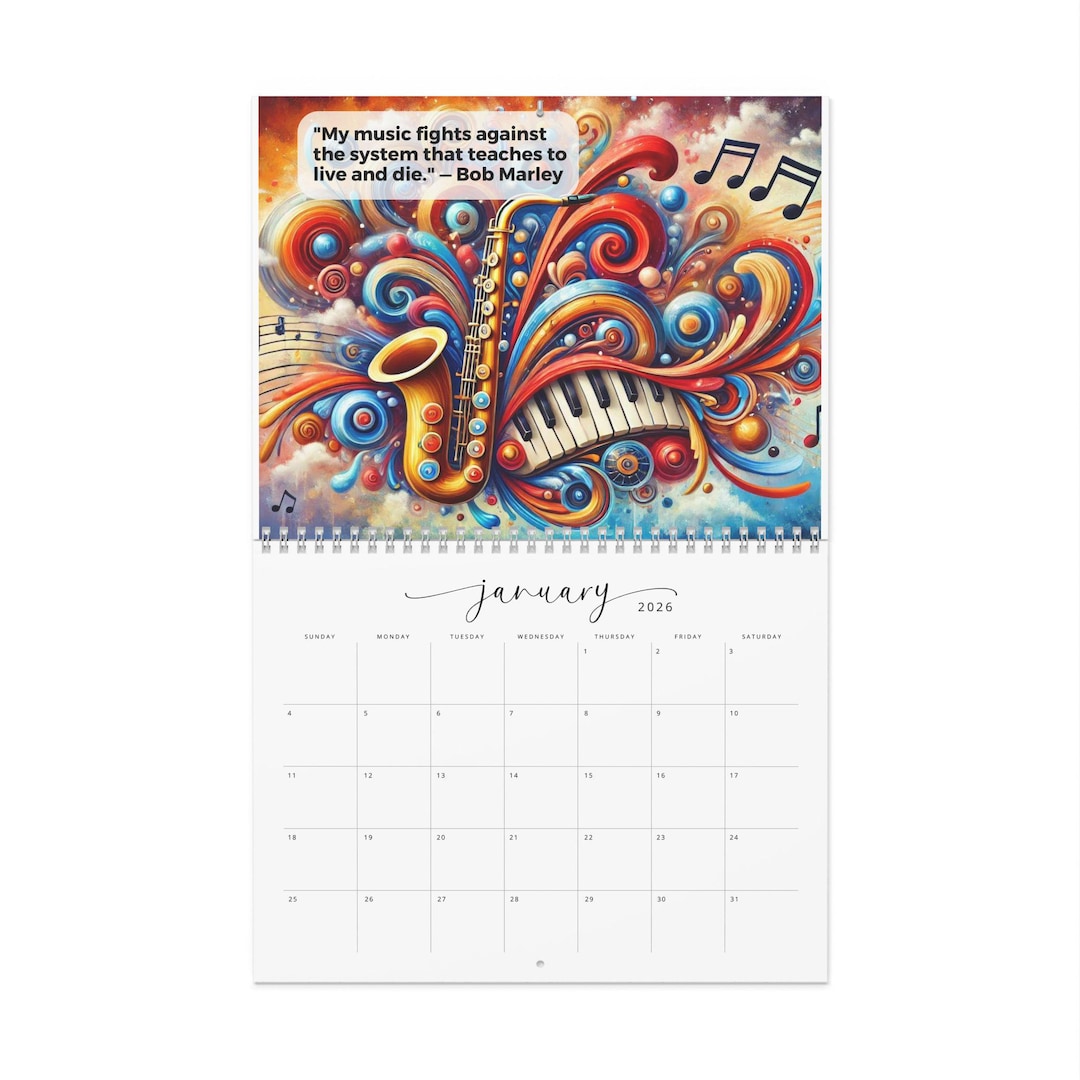 Melodies in Color With Motivational Quotes - Musical Calendar ...