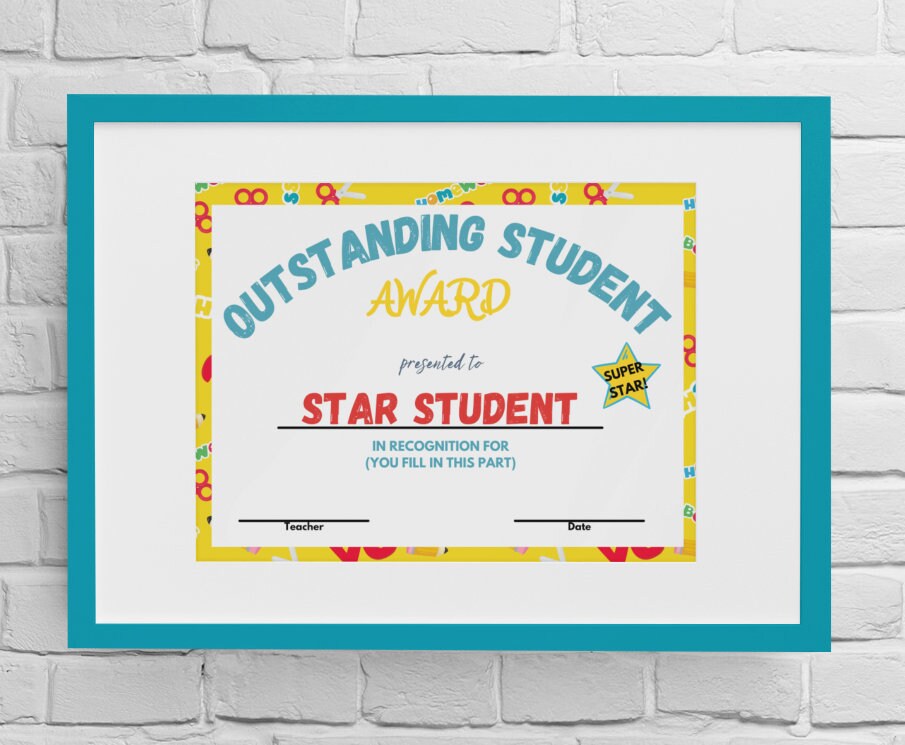Editable School Certificates Superstar Awards Class Awards - Etsy
