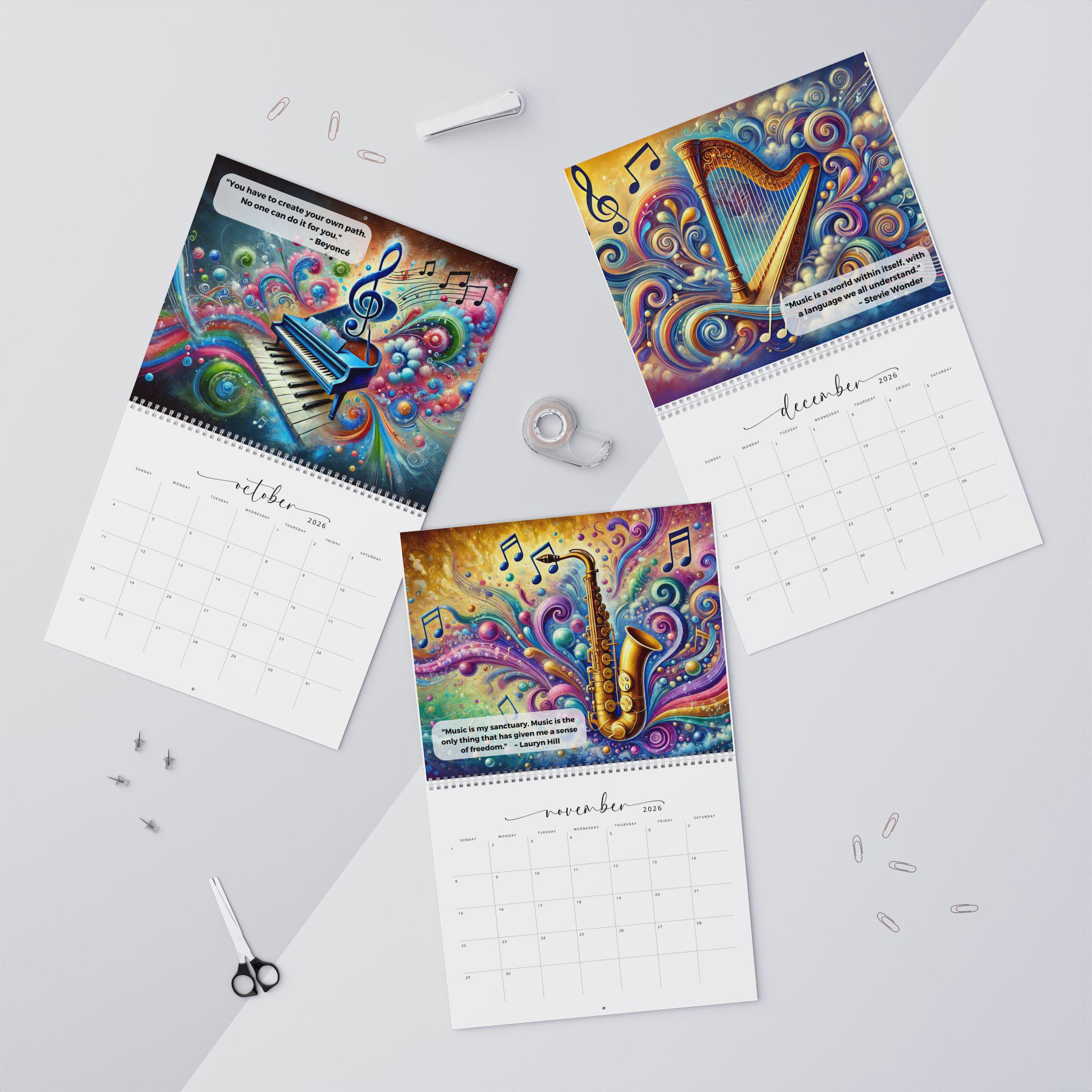 Melodies in Color With Motivational Quotes - Musical Calendar ...