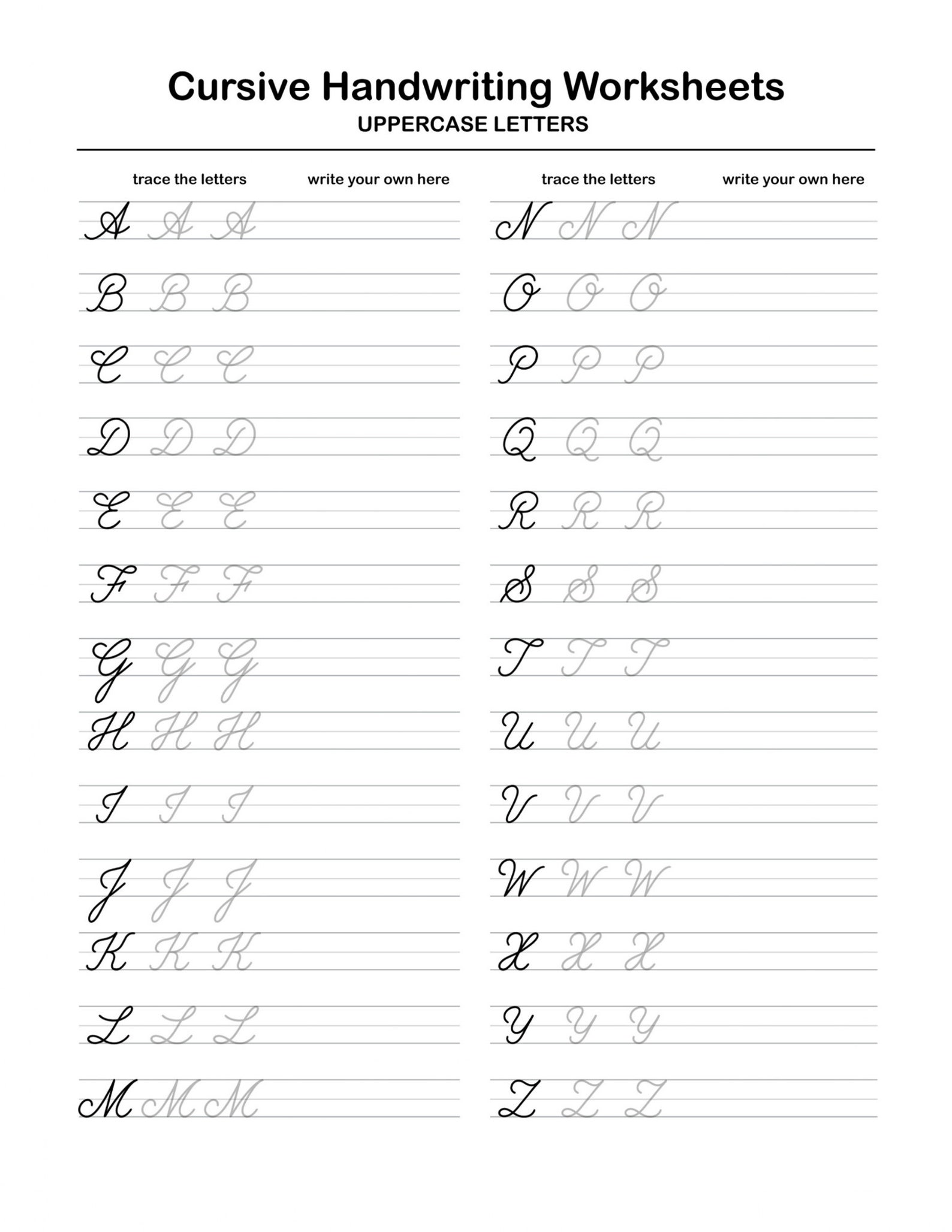 Cursive Handwriting Practice Worksheets South Africa Cursive cursive-handwriting-practice-worksheets-south-africa-cursive