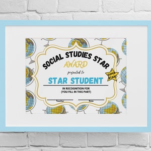 Editable School Certificates Superstar Awards Class Awards Social ...