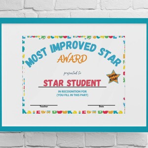 Editable School Certificates Superstar Awards Class Awards Most ...