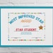 Editable Star Student Award Certificate: DIY Printable Canva Template ...