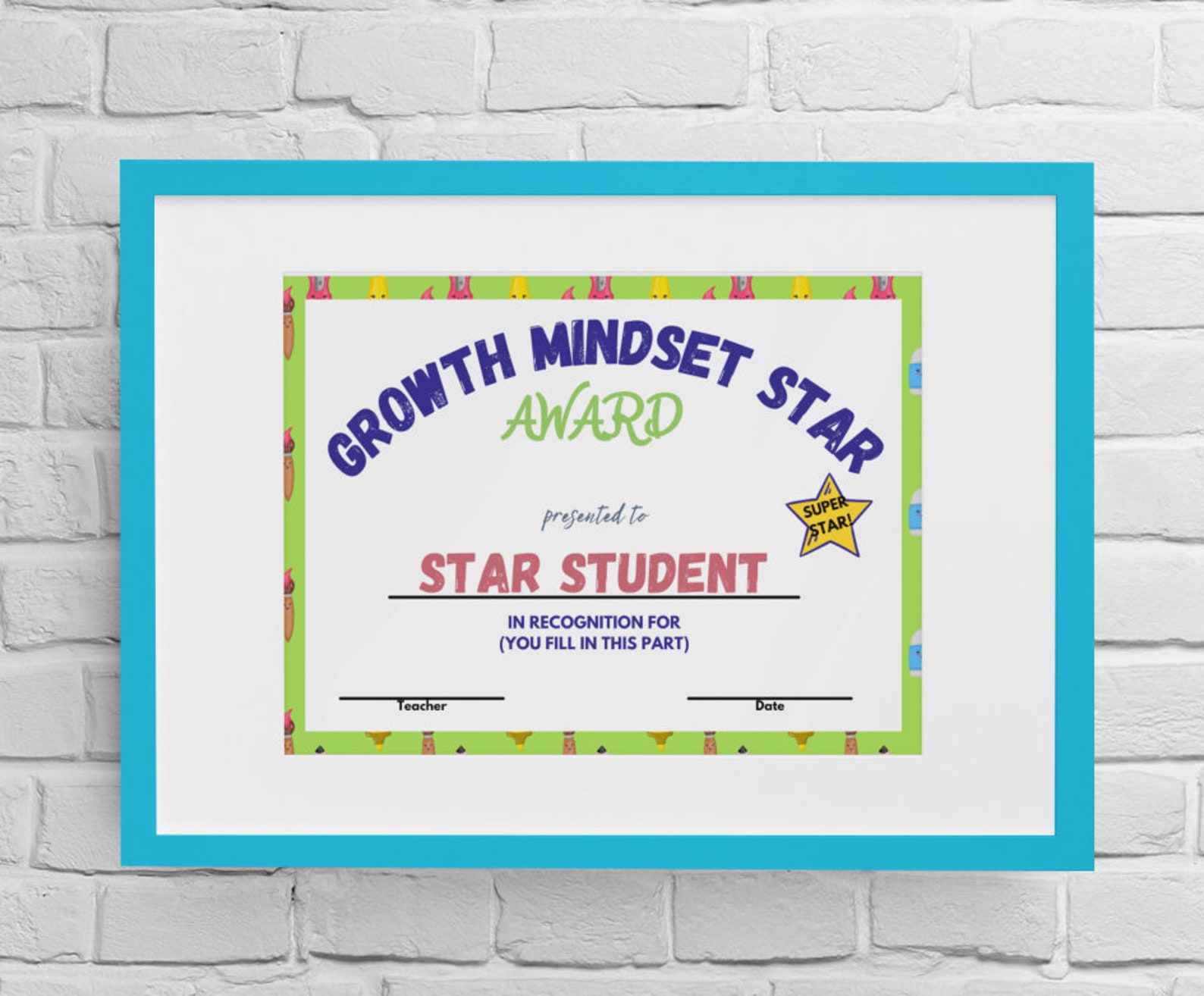 Editable School Certificates Superstar Awards Class Awards - Etsy
