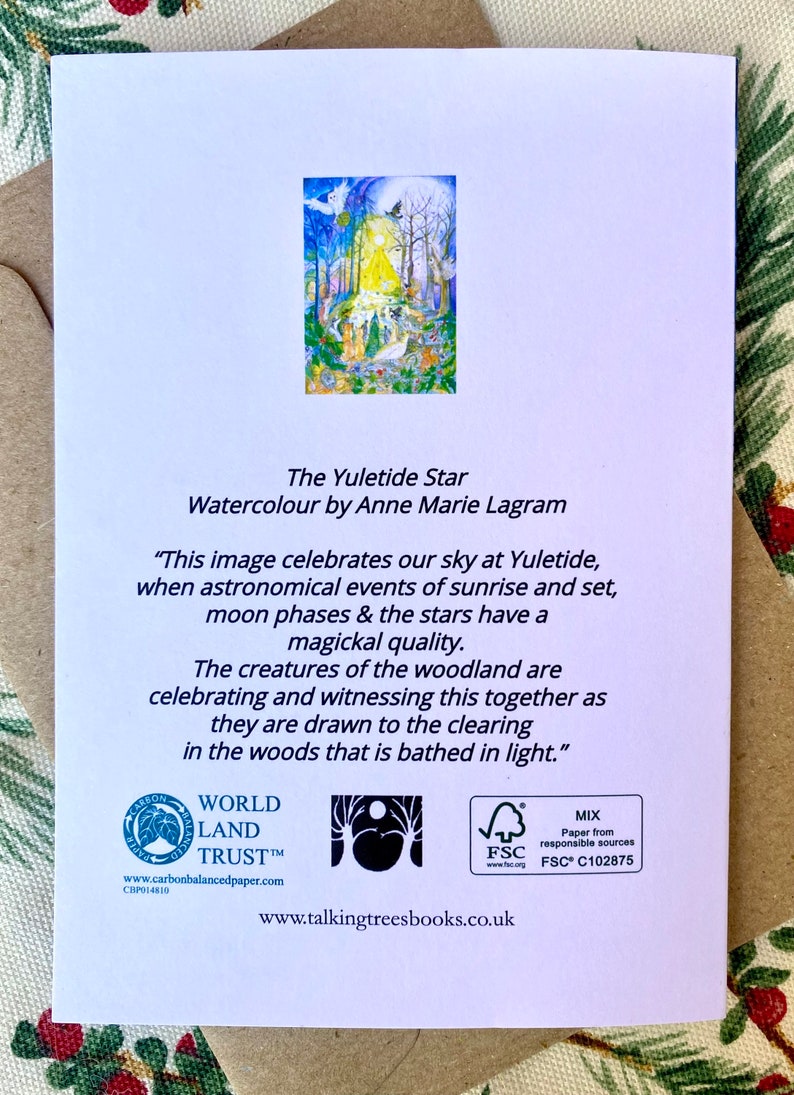 Yuletide Star Greeting Card - Etsy