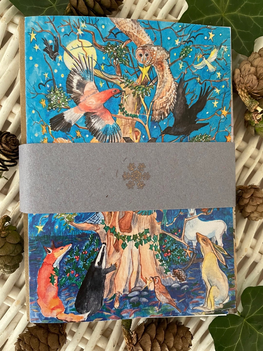 Pack of Yuletide Greeting Cards (2 X 3 Designs) - Etsy UK