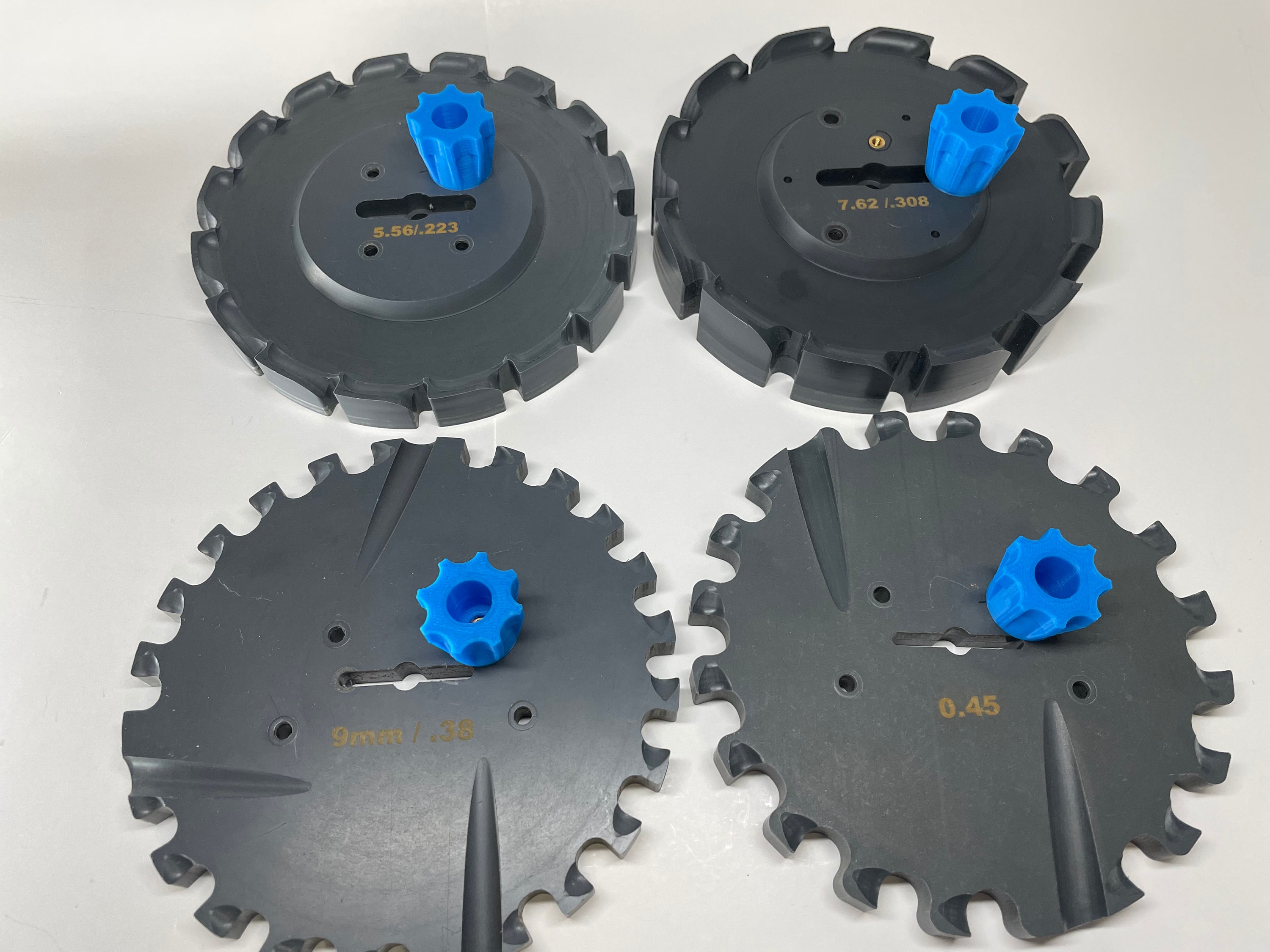 Mr Bullet Feeder MBF Collator Plate Knob 9MM 45 ACP 223 556 308 Dillon ...