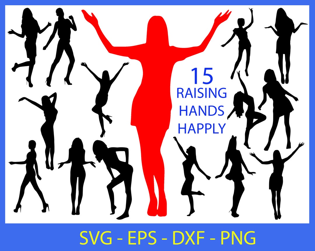 Levantando las manos Svg Poses de modelo Svg Modelo sexy - Etsy España