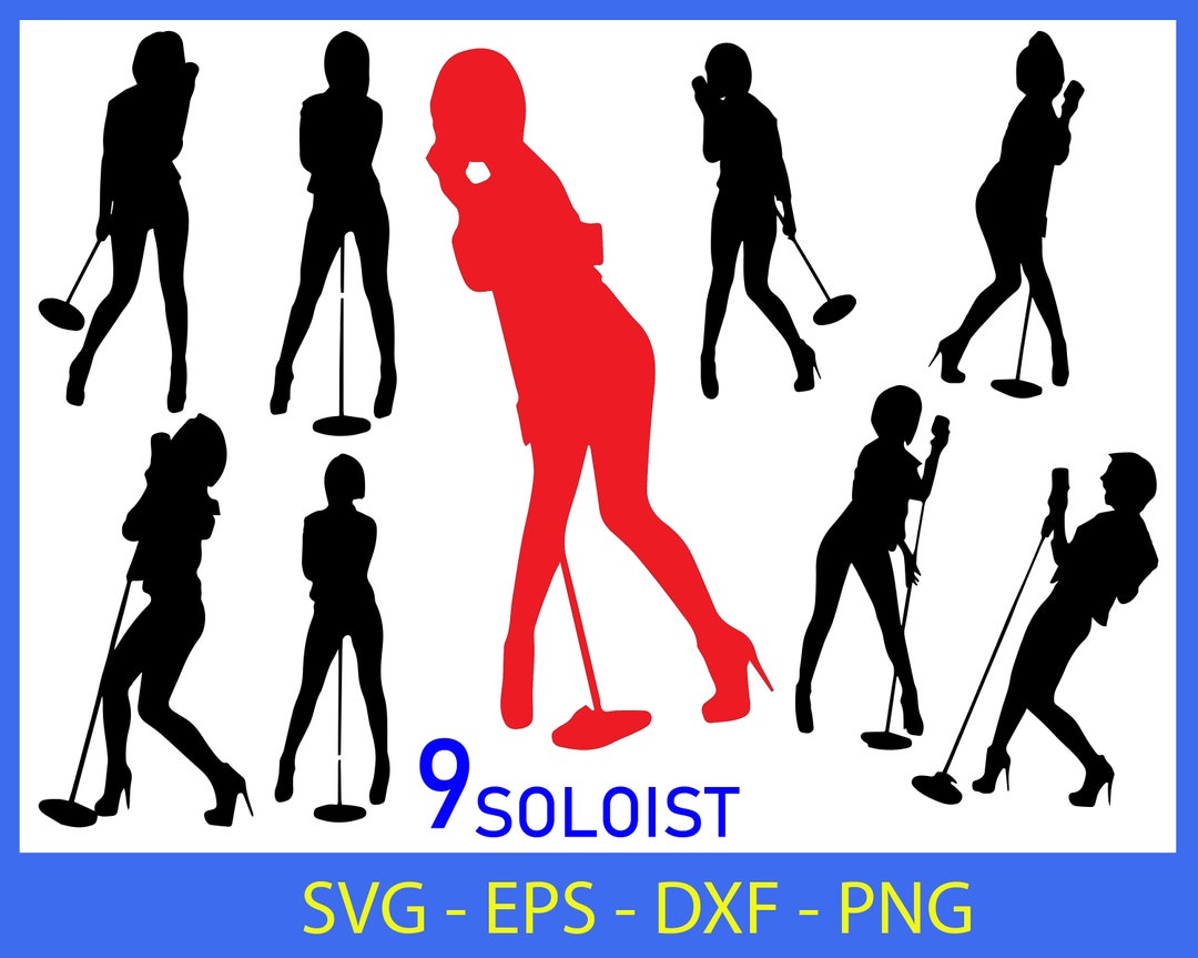 Singer Svg Singer Girl Svg Presenter Svg Singer Girl - Etsy