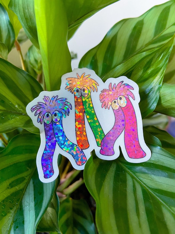 Holographic Glitter Momerath Sticker - Etsy