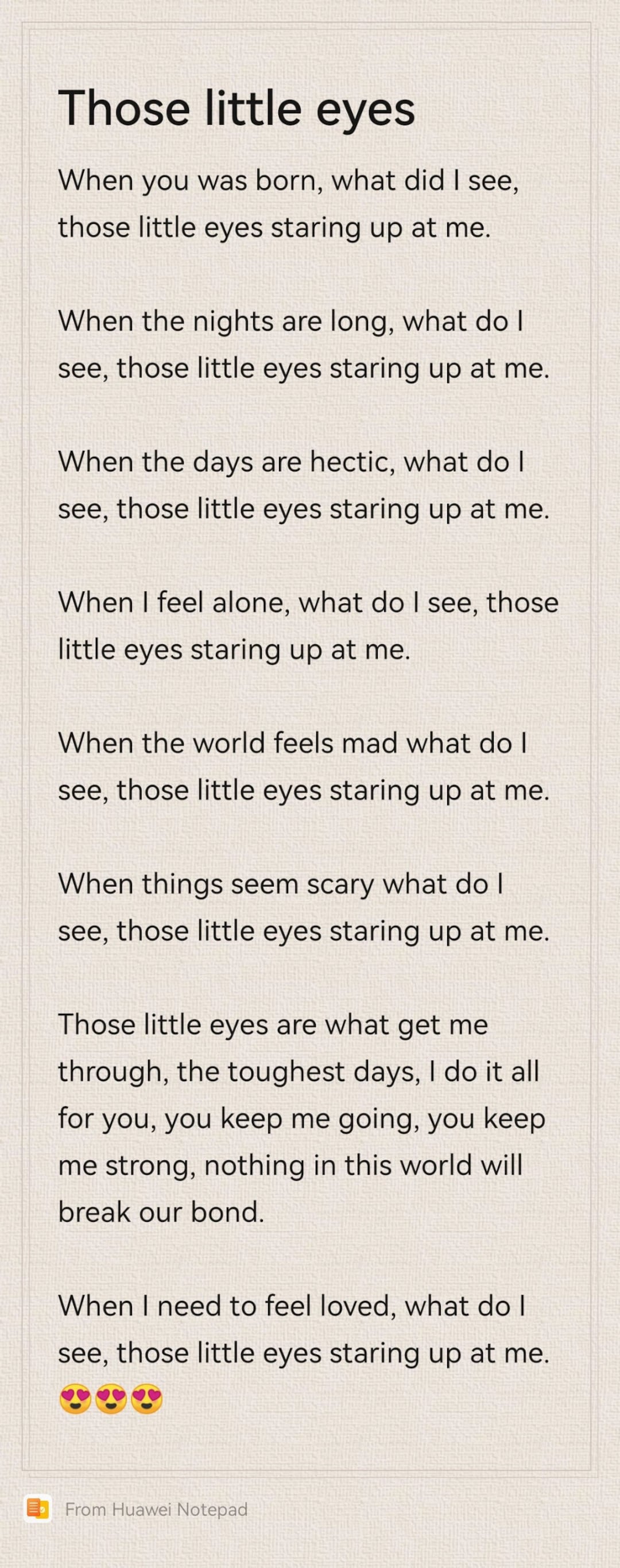 A4 Print or Pdf Download, Those Little Eyes Poem - Etsy