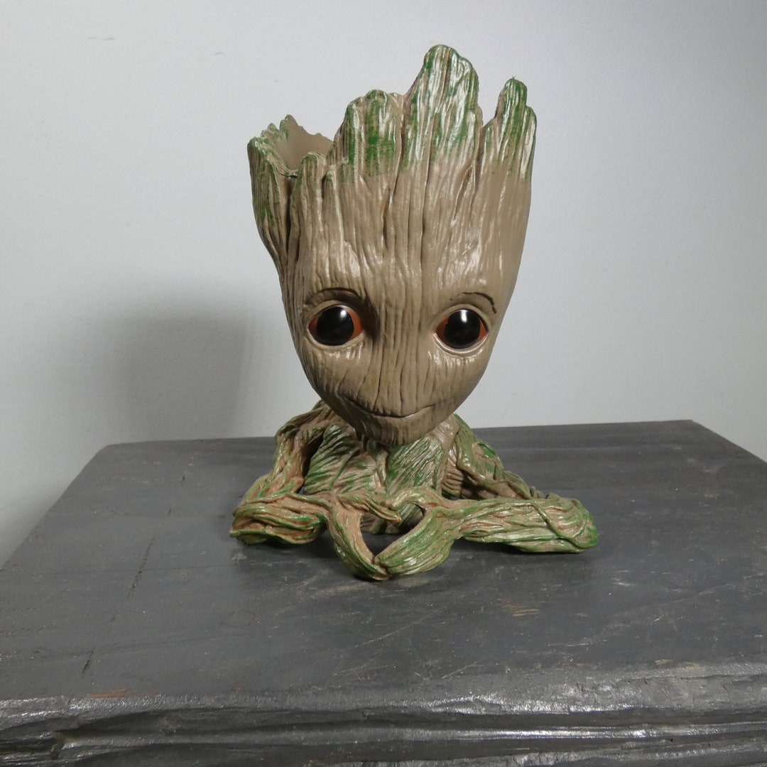 Cute Groot Tree Man Succulent Planter - No Drainage Holes - Can Be Used ...