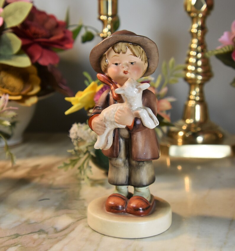Rare 1950s 6 Inch Goebel Hummel, "shepherds Boy" Germany, Full High Bee ...