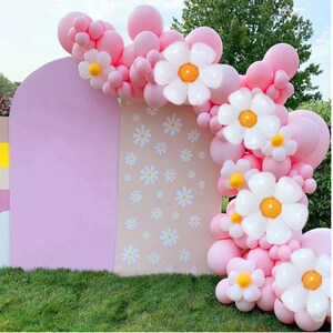 Set of TWO Giant Daisy Balloons Balloon Garland Kit Daisy | Etsy