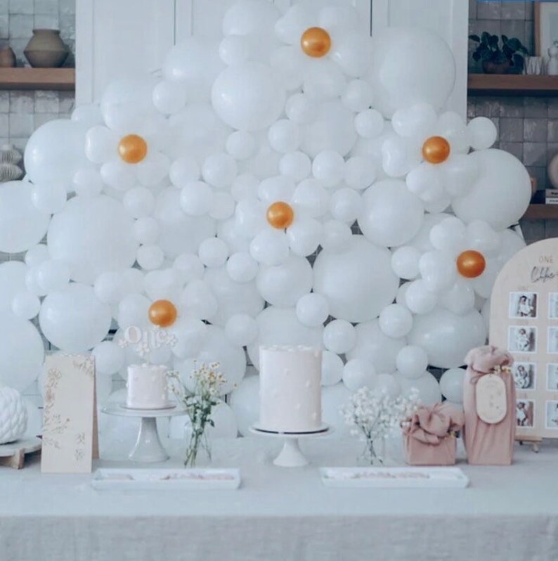 White Daisy Balloon Arch Daisy Baby Shower Daisy Bridal - Etsy