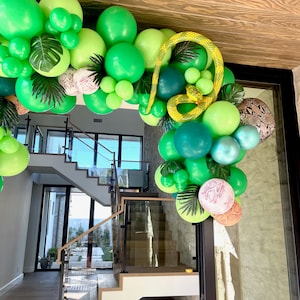 Reptile Party Balloon Arch, Snake Birthday Banner, Snake Decor, Reptile ...