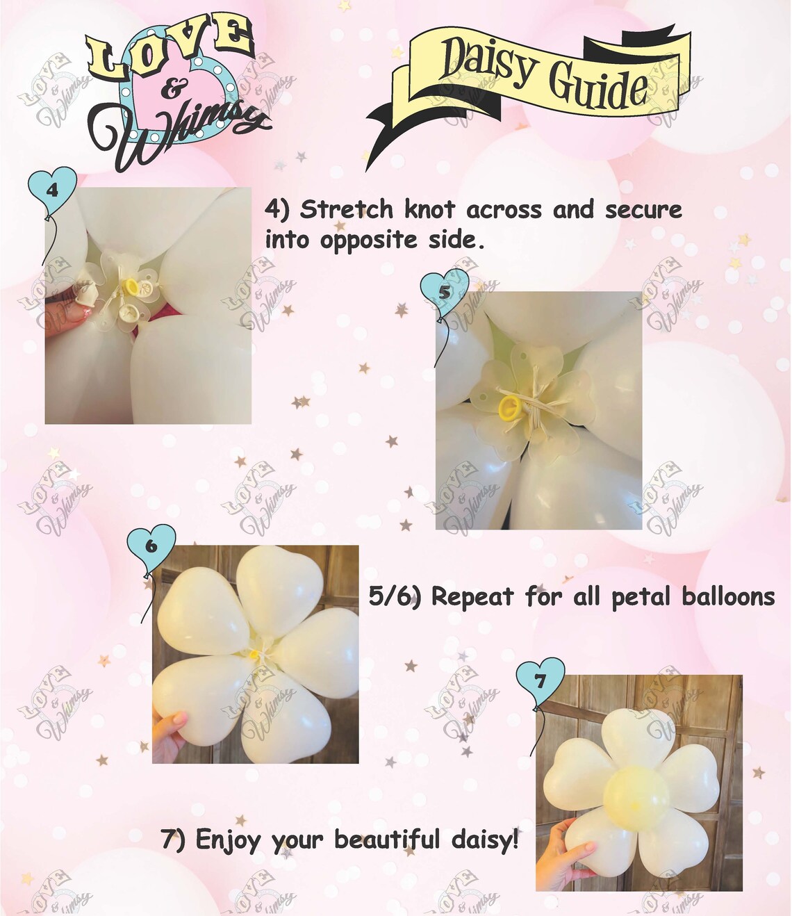 DIY CUSTOM DAISY Balloon Garland Choose Your Own Daisy - Etsy