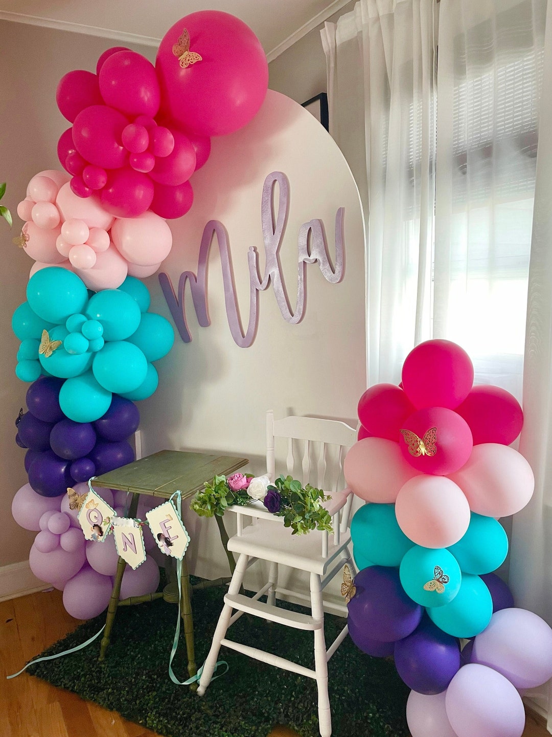 Enchanting Balloon Arch Birthday Kit, Magical Birthday Arch, Girls ...