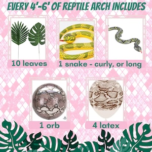 Reptile Party Balloon Arch, Snake Birthday Banner, Snake Decor, Reptile ...
