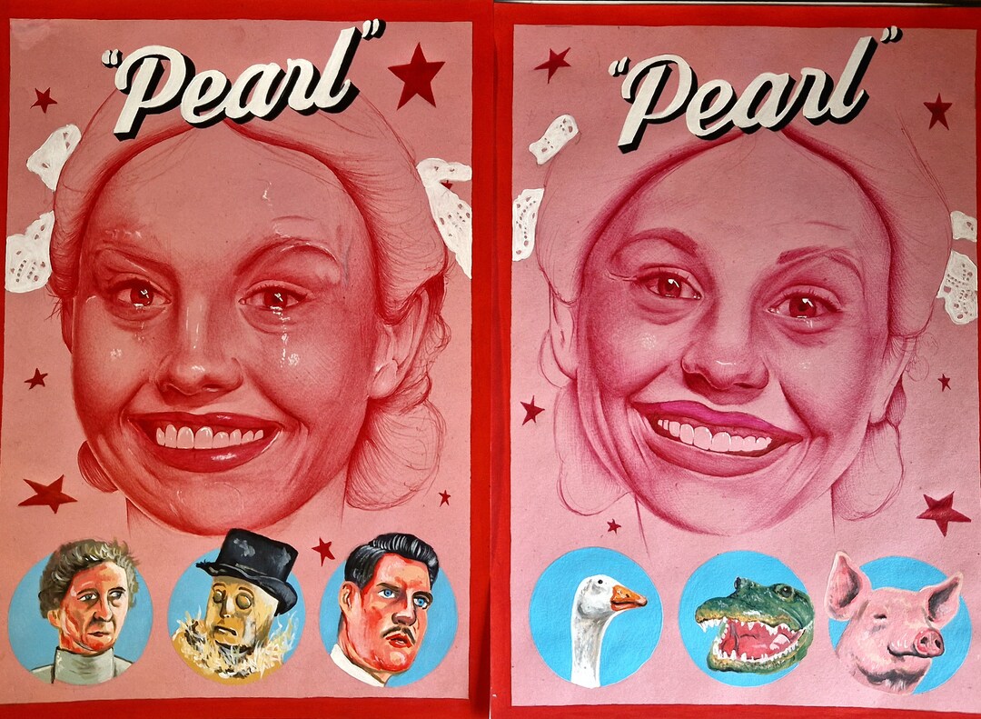 PEARL A24 Original Movie Poster Illustrations A4 Coloured Card - Etsy