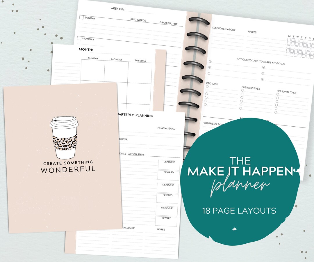 Disc Planner Goal Setting Planner | Printable Planner | Business ...
