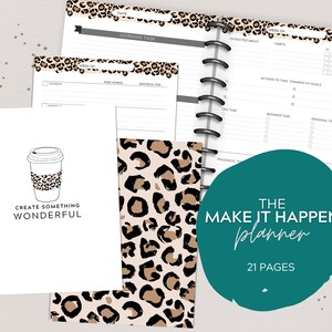 Leopard Business Planner, Printable Task Planner, Daily and Weekly ...