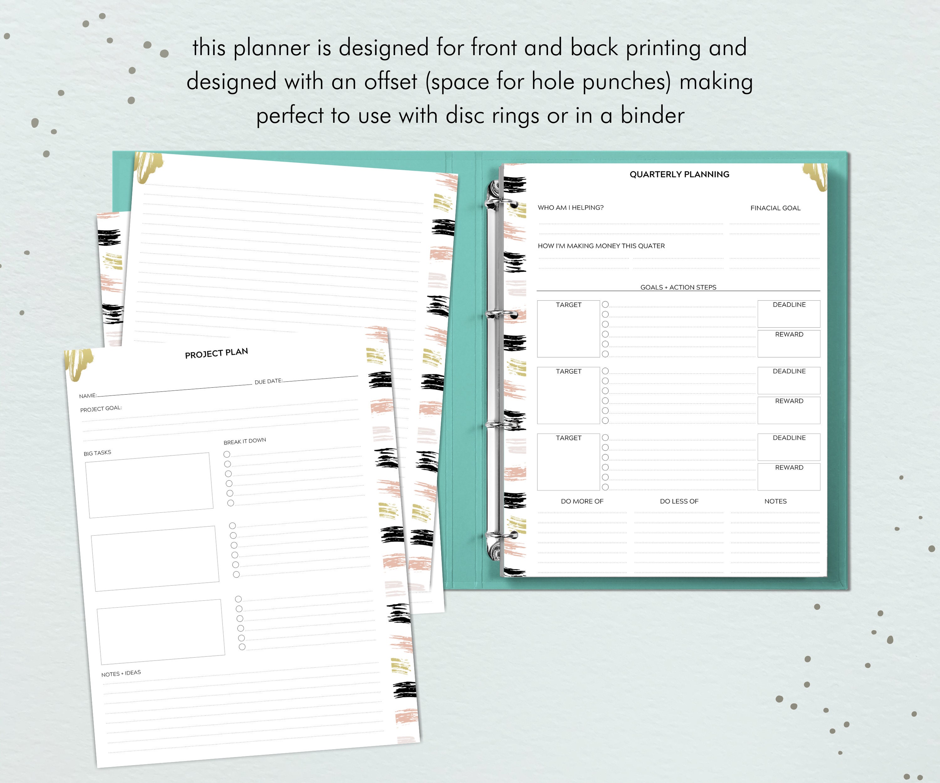 Online Business Planner Habit Tracker Planner Blog Planner - Etsy