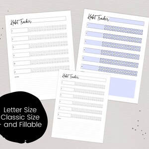 Habit Tracker, Interactive Habit Tracker, Printable Habit Tracker ...