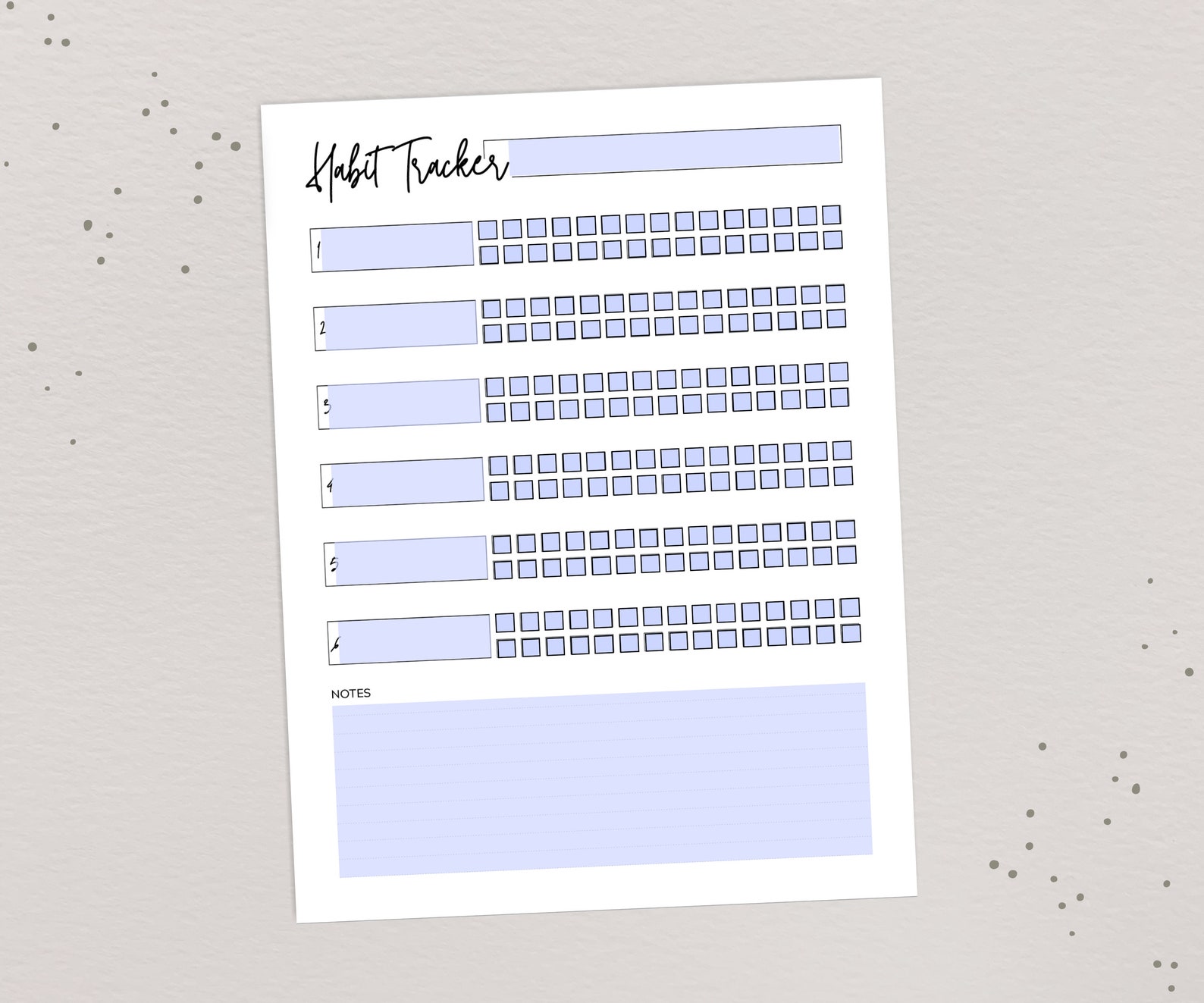 Habit Tracker Interactive Habit Tracker Printable Habit Tracker
