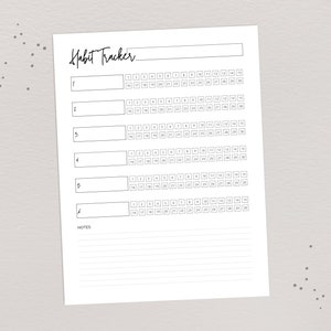 Habit Tracker, Interactive Habit Tracker, Printable Habit Tracker ...