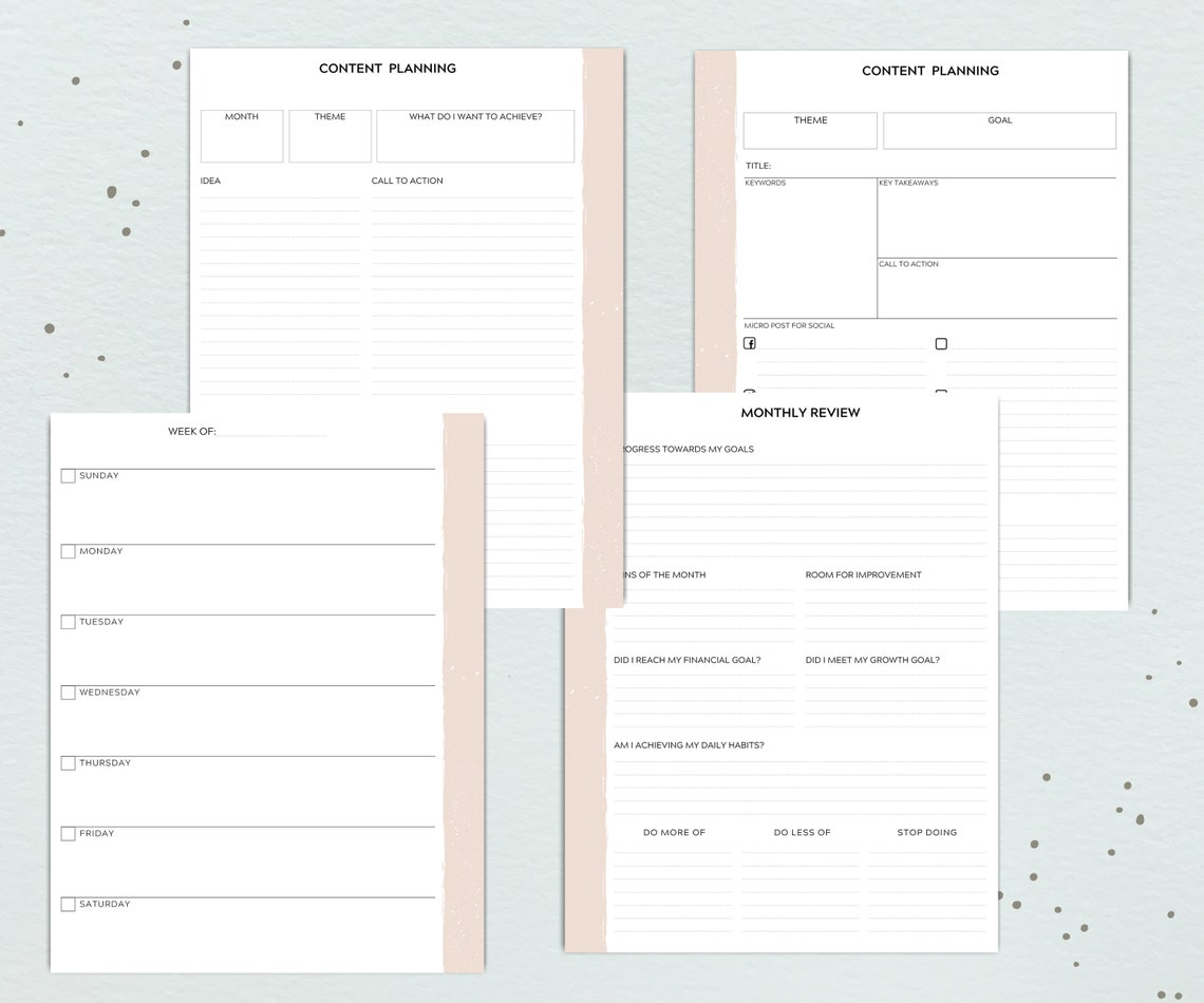 Disc Planner Goal Setting Planner Printable Planner Business Planner ...