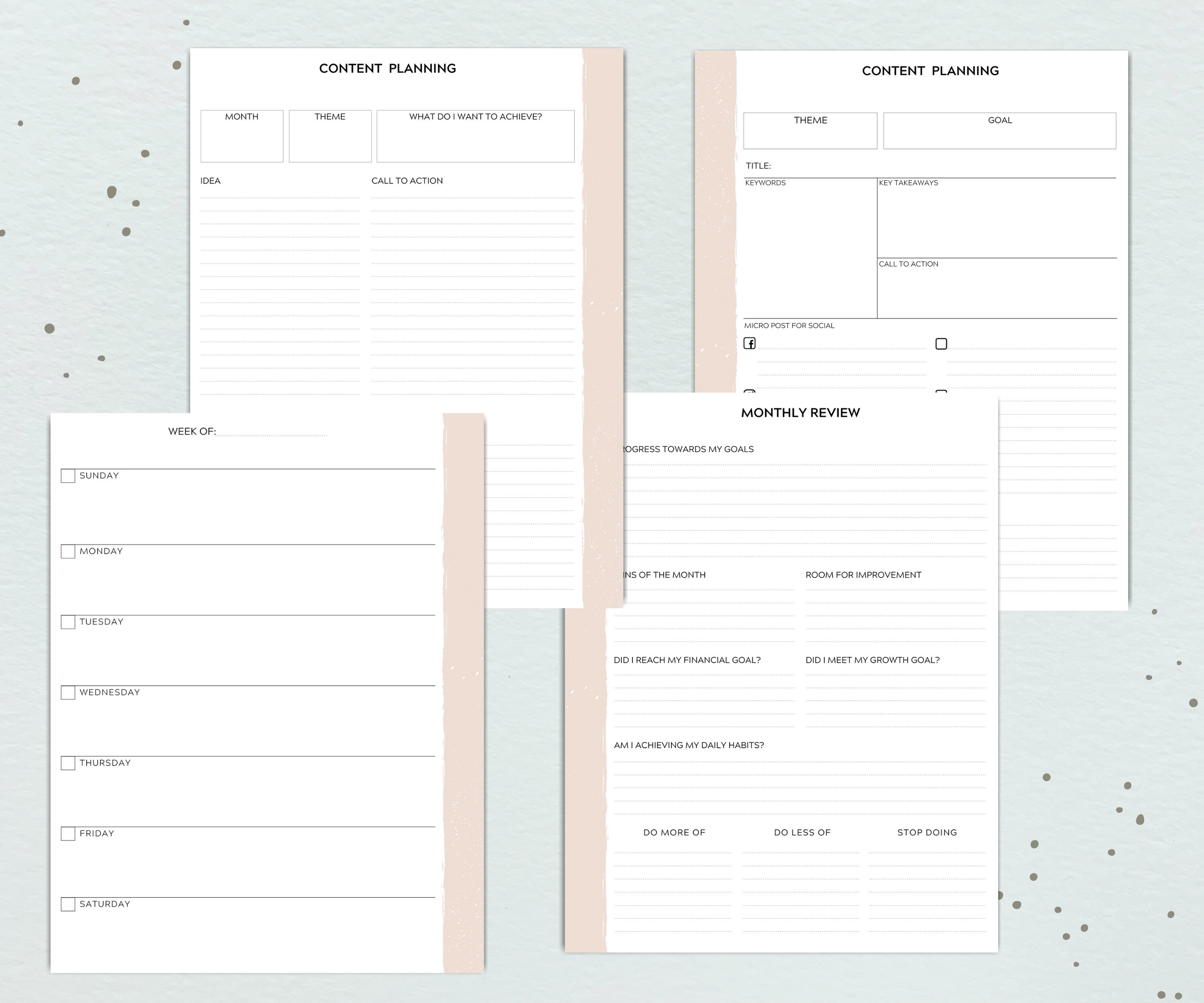 Disc Planner Goal Setting Planner | Printable Planner | Business ...