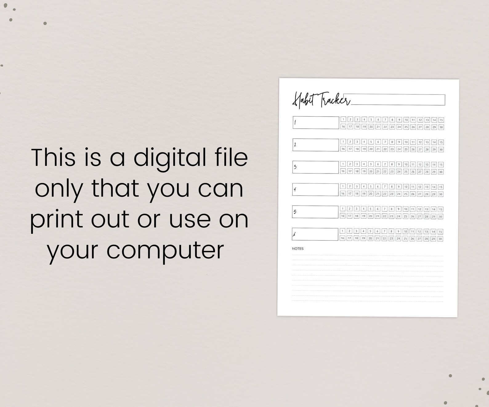 Habit Tracker Interactive Habit Tracker Printable Habit Tracker