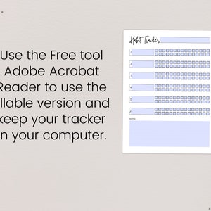 Habit Tracker, Interactive Habit Tracker, Printable Habit Tracker ...