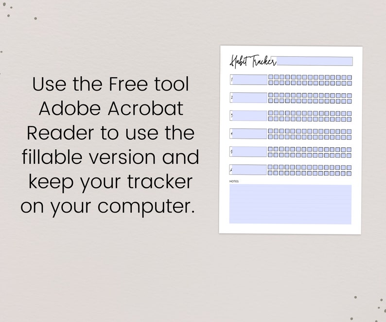 Habit Tracker, Interactive Habit Tracker, Printable Habit Tracker ...