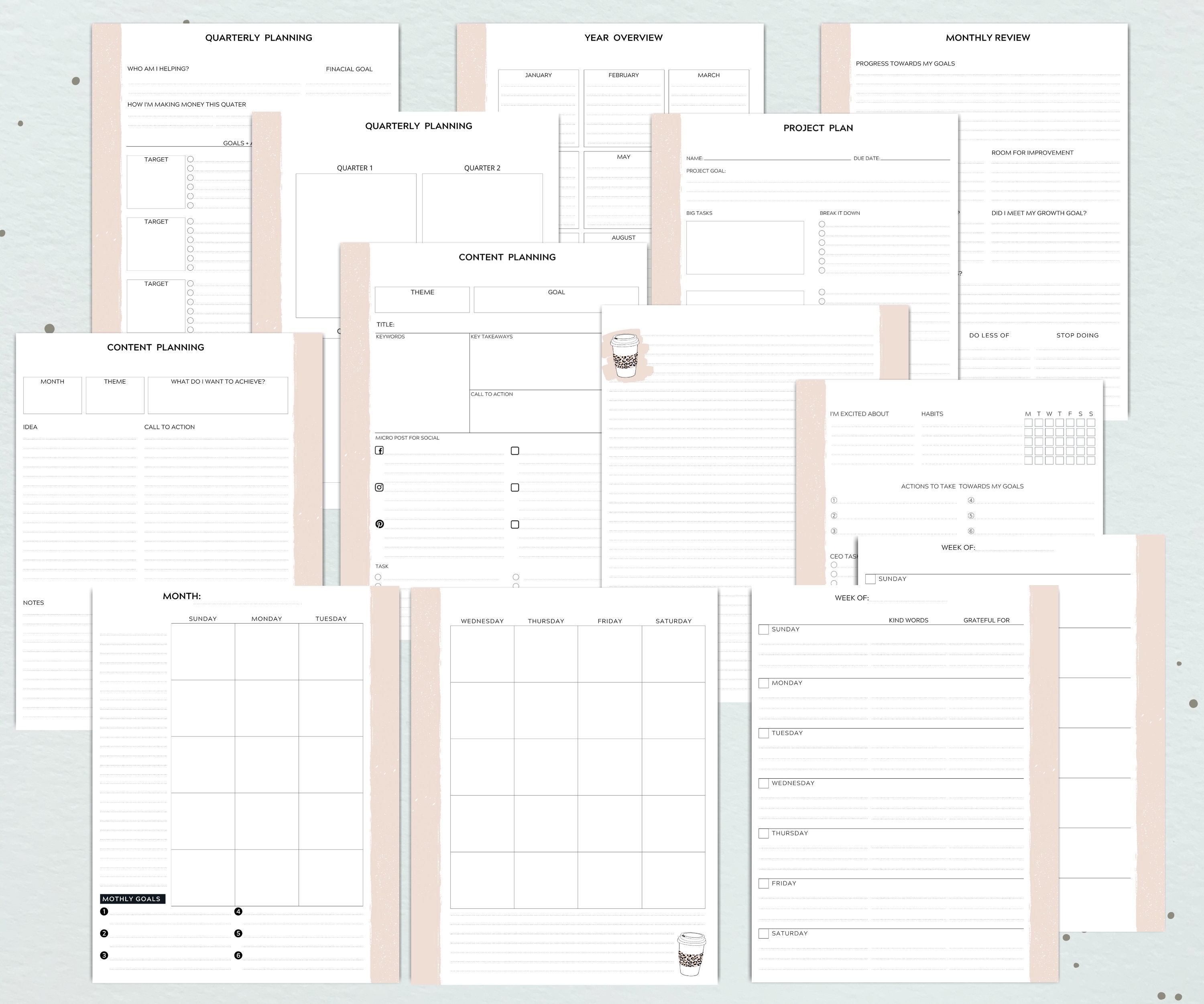Disc Planner Goal Setting Planner | Printable Planner | Business ...
