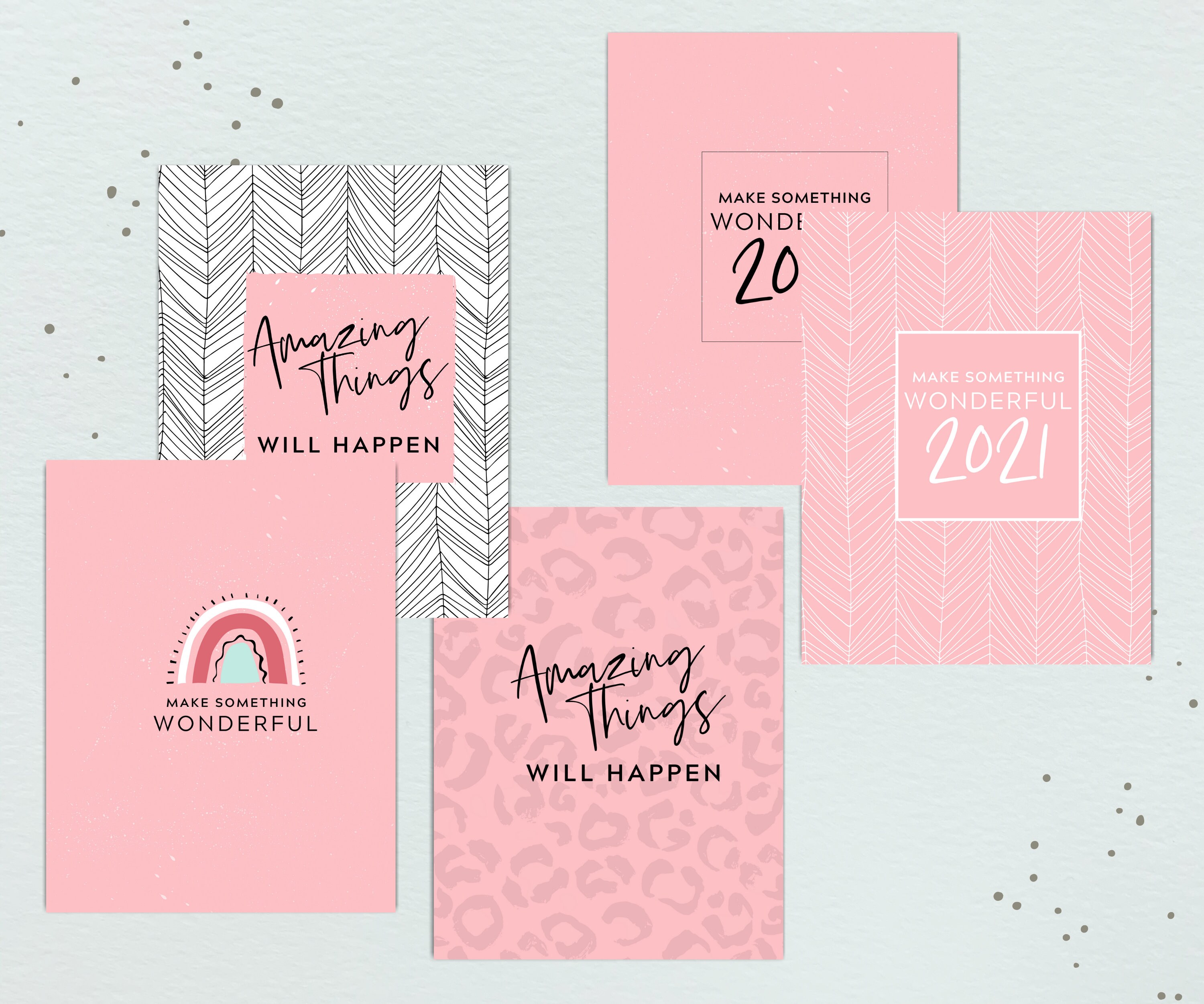 Pink Project Planner, Goal Tracker Planner, Undated Weekly Planner ...
