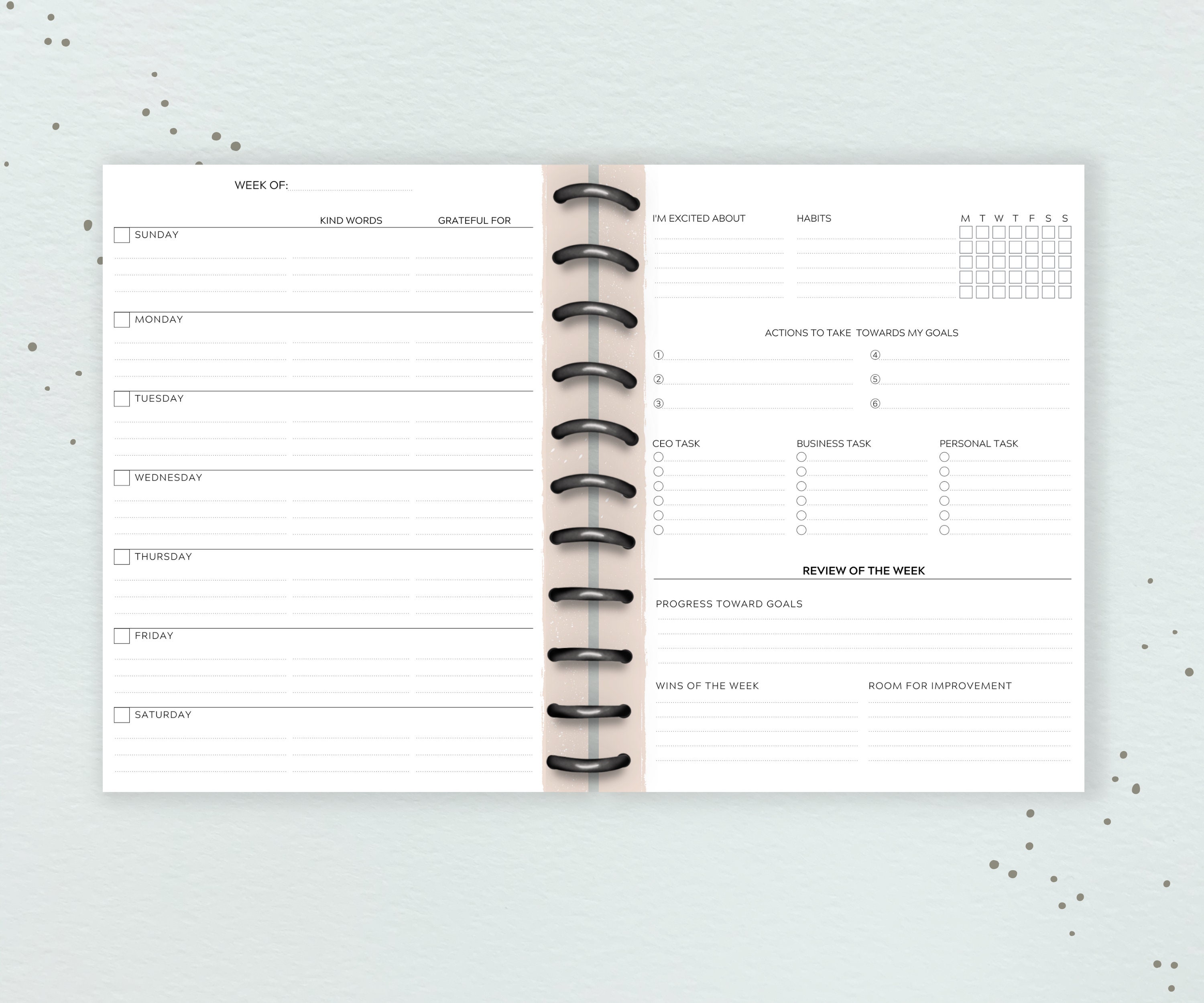 Disc Planner Goal Setting Planner | Printable Planner | Business ...