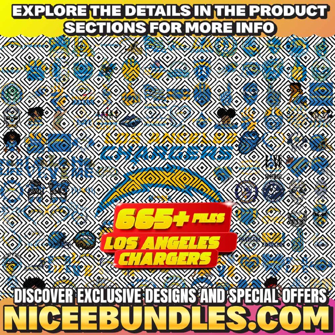 665 Files Los Angeles-chargers Svg Bundle, Los Angeles Svg, Chargers ...