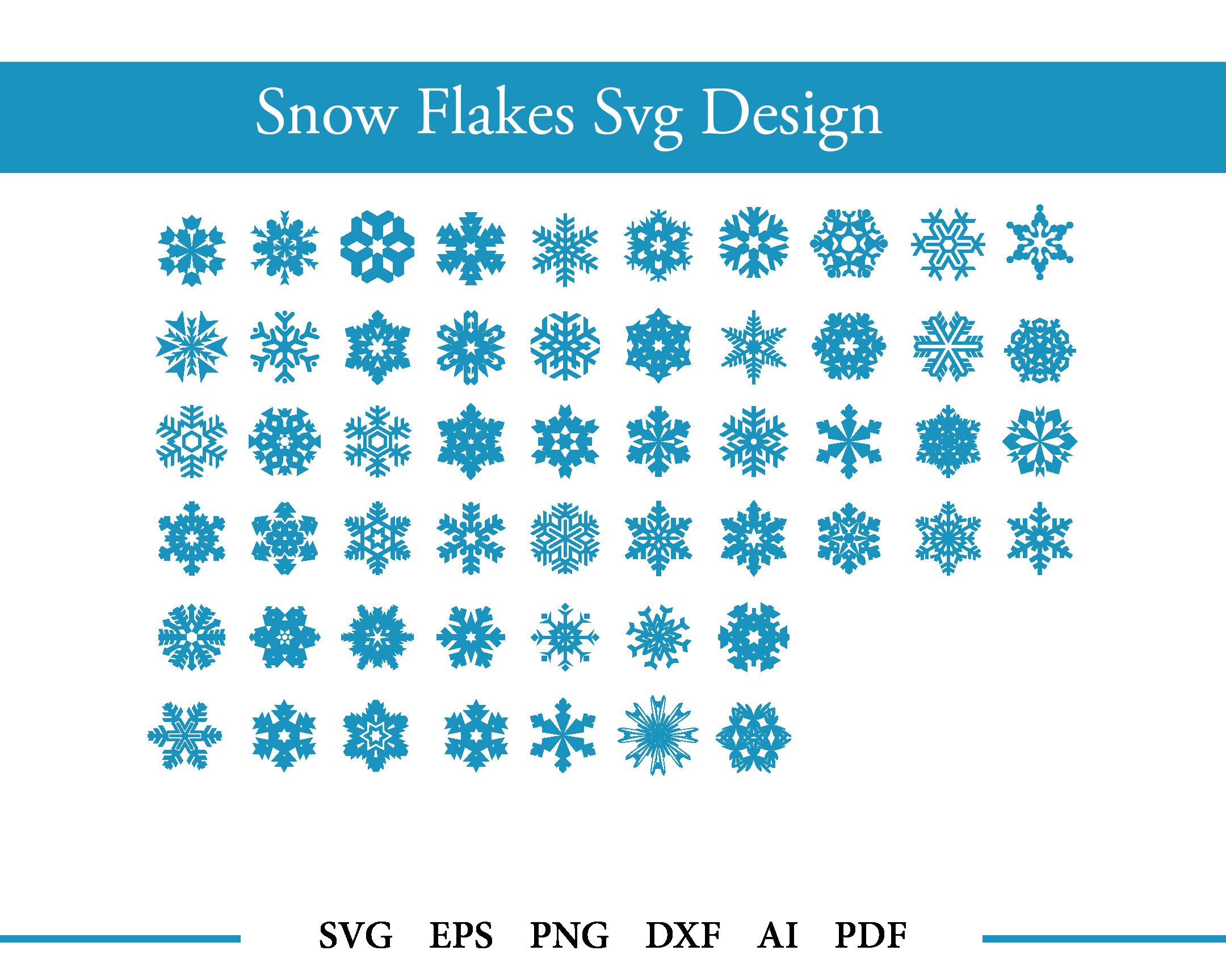 Snow Flakes Svg Christmas SVG Bundle Snow Flakes Design | Etsy