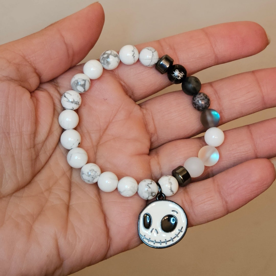 Night Before Christmas/jack Skellington Beaded Bracelet - Etsy