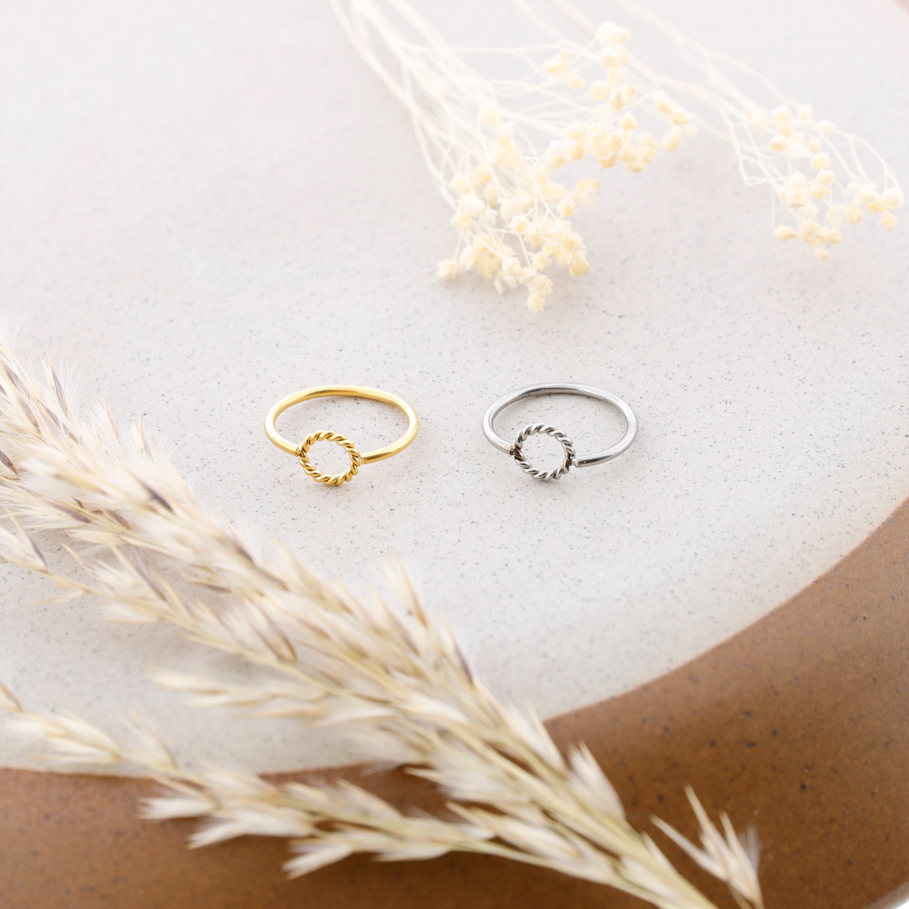 Circle Surgical Steel Ring - Etsy