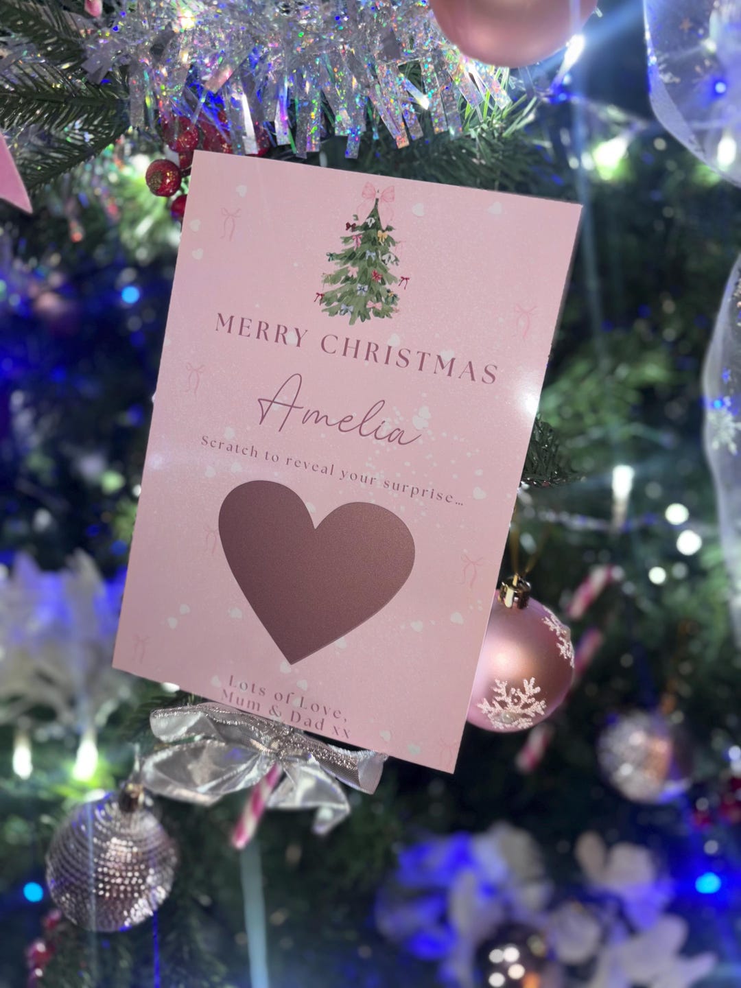 Scratch Reveal Card | Birthday | Christmas | Gift | Surprise | Concert ...