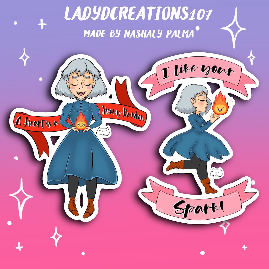 Kawaii Calcifer and Sophie A Heart is a Heavy Burden/ I Like Your Spark ...