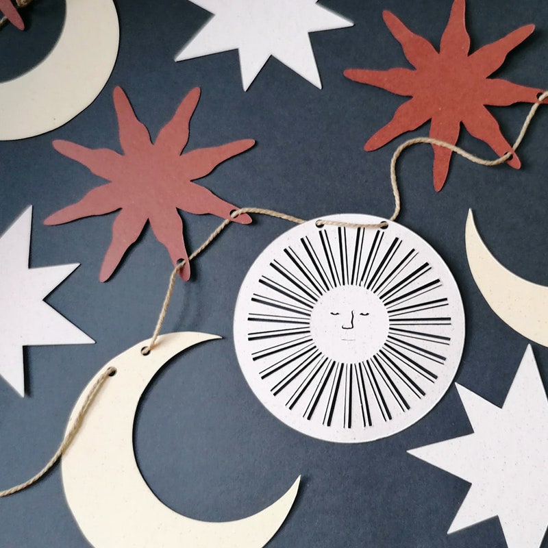 Moon Garland - Etsy