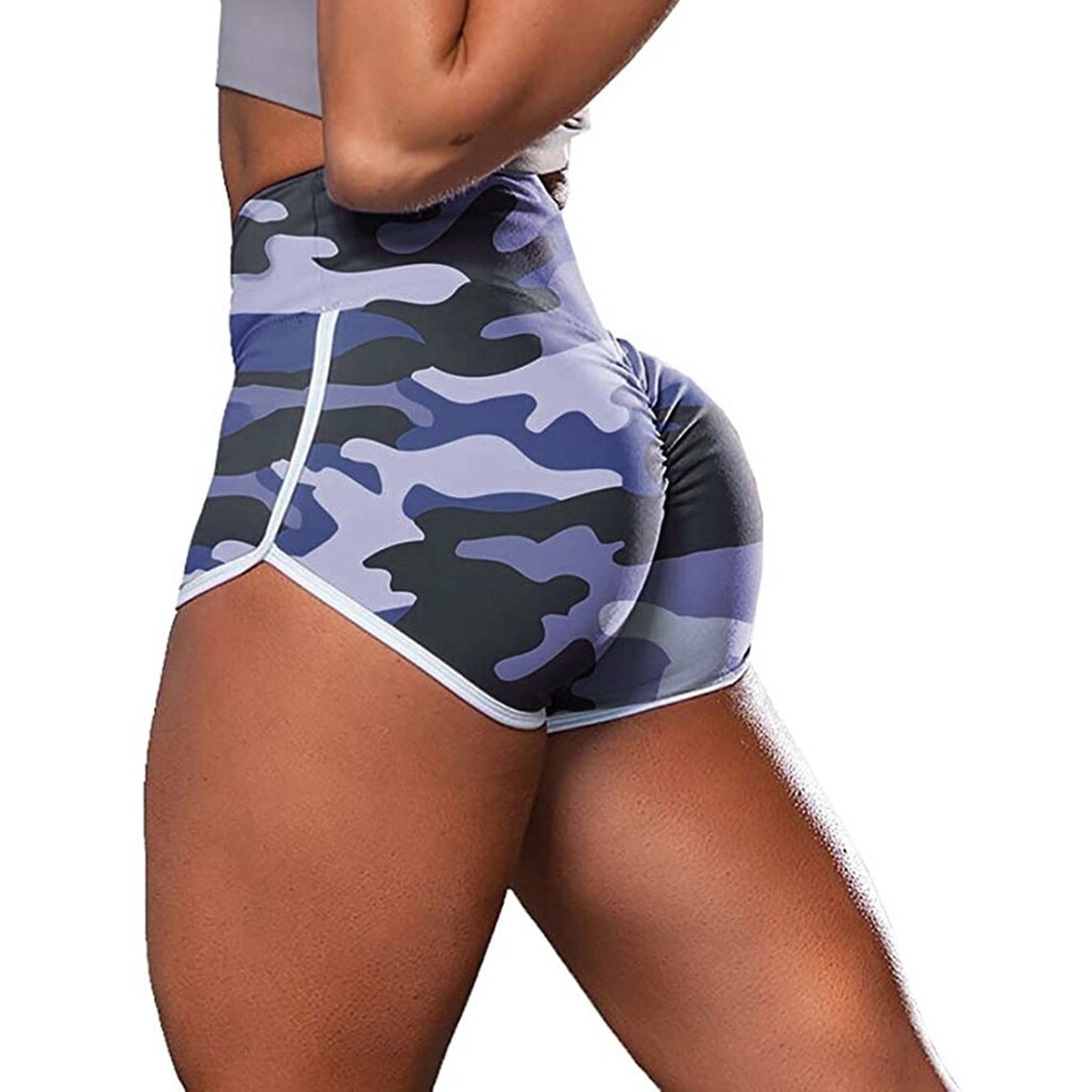 New Womens Sexy Camouflage Shorts Summer Silky Slim Short Etsy