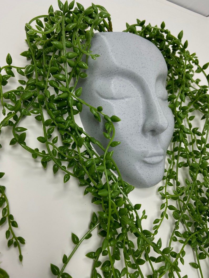 Feminine Face Wall Planter: 3D Printed Indoor/outdoor Pot - Etsy