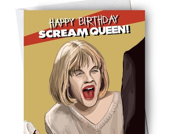 Scream Birthday Card | Etsy UK