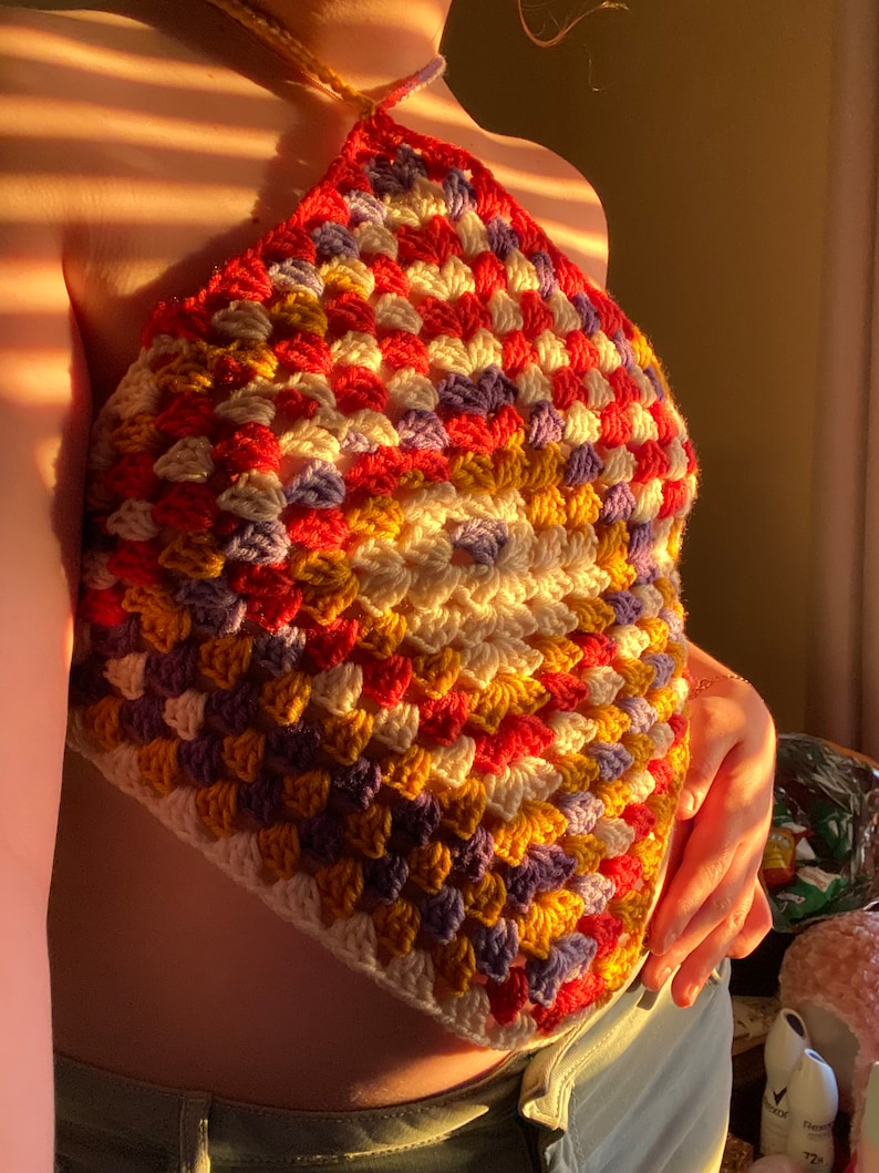 Crochet Diamond Top- Granny Square - Etsy